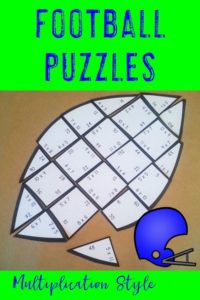 Football Themed Multiplication Puzzle! - Smarty Buddy Blog