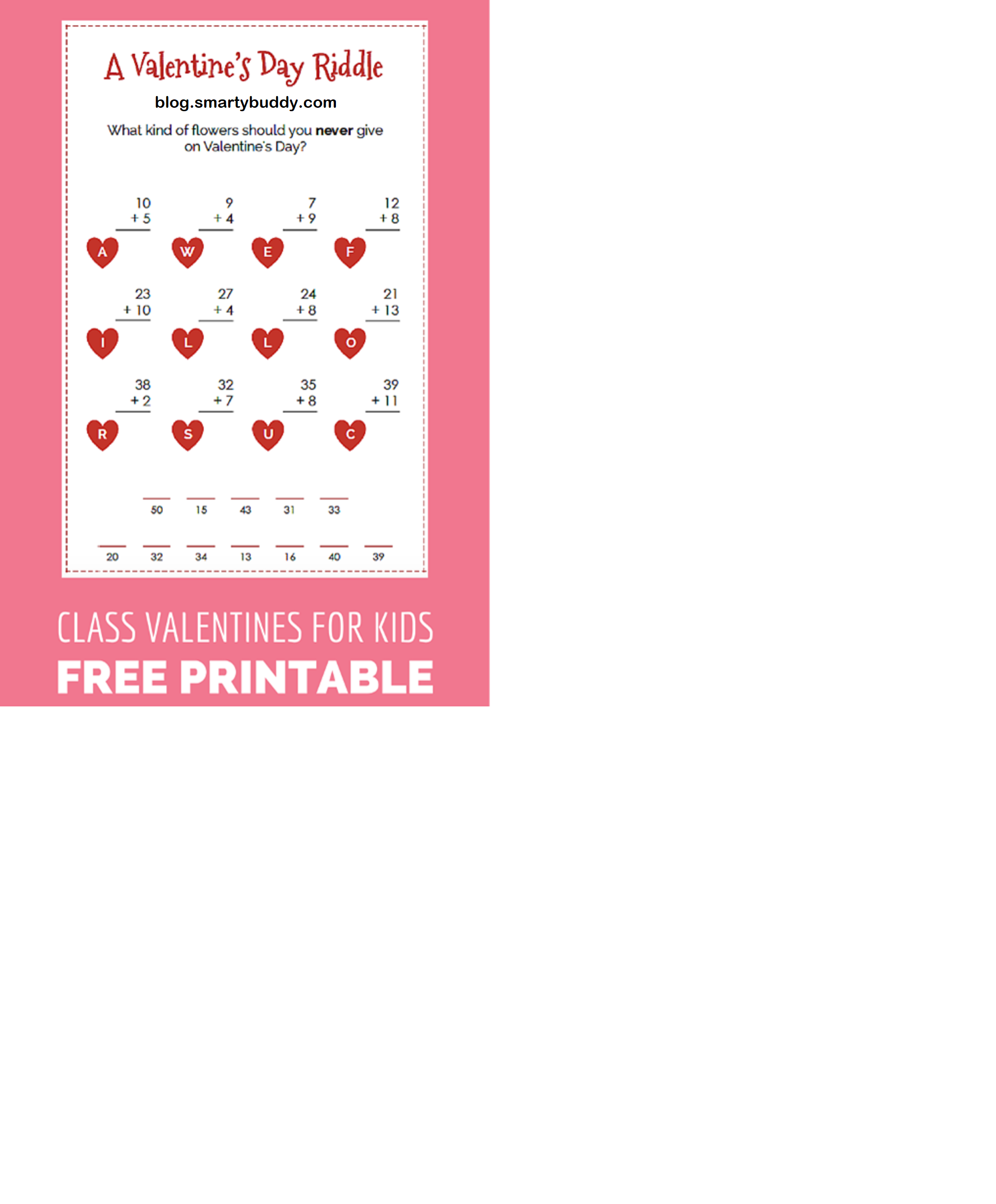 Valentine's Day Riddle from Smarty Buddy - Smarty Buddy Blog